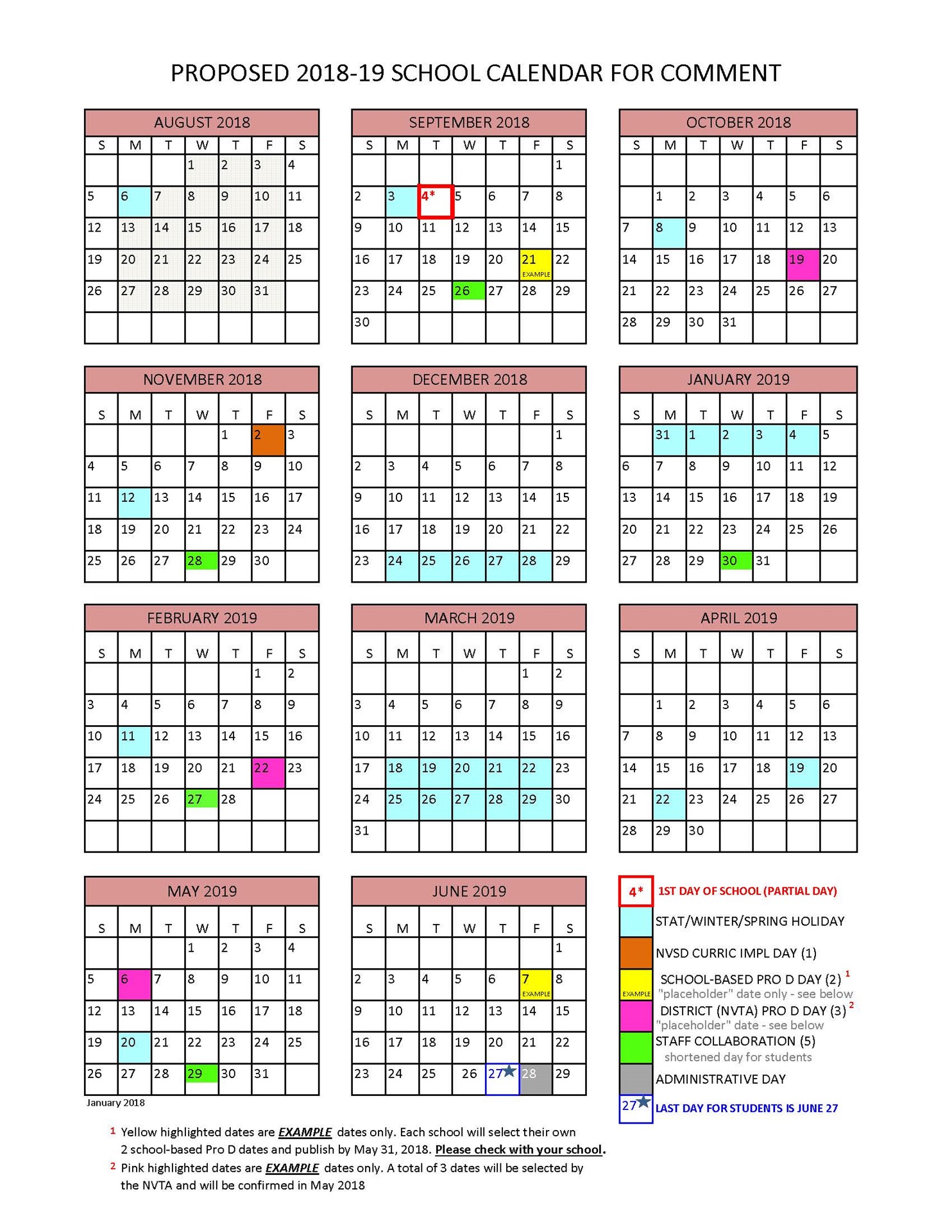District Calendar - North Vancouver School District